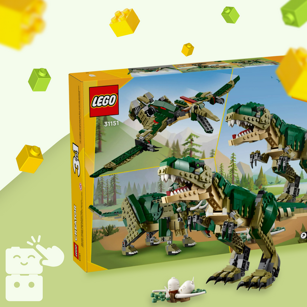 LEGO - Tiranossauro Rex - 3 em 1 (626 peças) – Clique Brinque