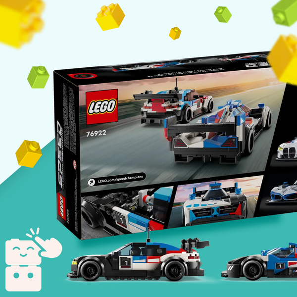 LEGO - BMW M4 GT3 e BMW M Hybrid V8 (676 peças) – Clique Brinque